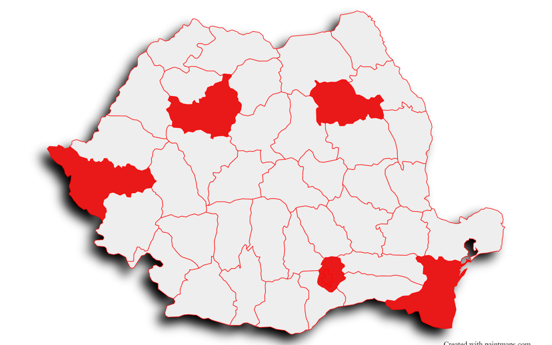 Romania Map Chart (5) | Dinamic92